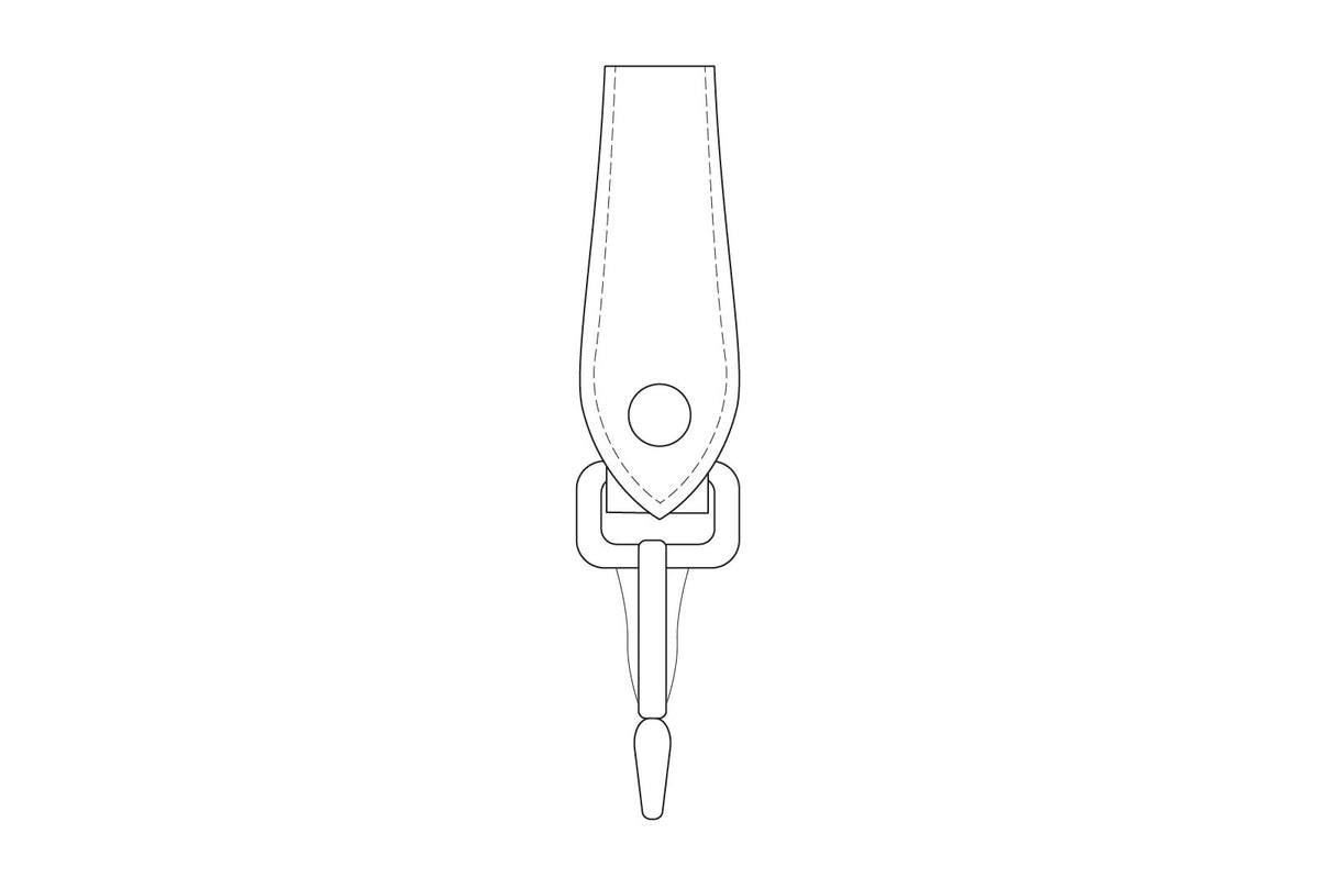Leather Keychain Template Pattern | Stock and Barrel